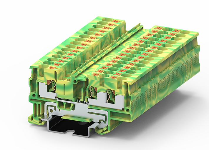 PT4-3-PE push in spring guide rail terminal - China Smico Electrical