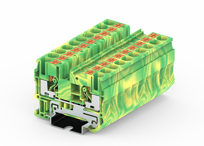 PT6-2-PE push in spring guide rail terminal - China Smico Electrical