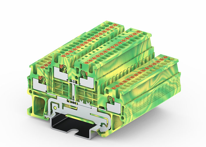 PT1.5-3-PE push in spring guide rail terminal - China Smico Electrical