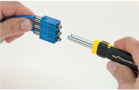 Heavy Duty Connectors Pneumatic Module Metal 09140006350, harting ...